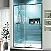 GroGro 50-54" W x 71" H Pivot Glass Shower Door,Pivot Sliding Shower Door with 1/4"(6mm) Clear ...