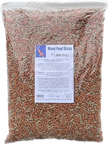 Pond Friend Koi & Goldfish Food Floating Variety Mix For Cold Water ...