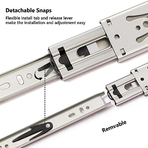 Snapklik.com : 12 Inch Drawer Slides, Drawer Slide Glides Ball Bearing ...