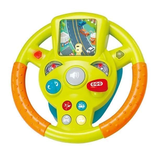Buy Kids Steering Wheel Toy with Suction Cup – 360° Rotatable Toy ...