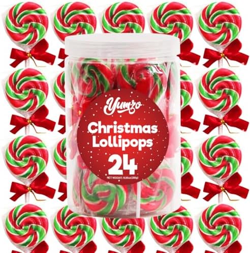 Amazon.com : 120 Pack Christmas Lollipops - Individually Wrapped ...