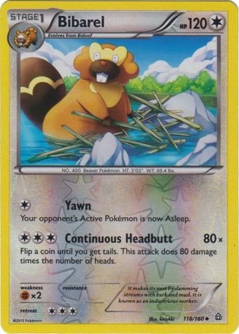 Buy Pokemon - Bibarel (118/160) - XY Primal Clash - Reverse Holo Online ...