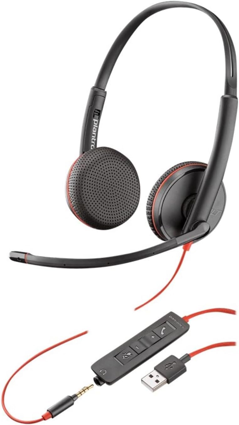 Amazon.in: Buy Poly by Plantronics - Blackwire 3225 USB-A Wired Headset ...