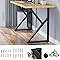 HEONITURE Desk Legs 28" Triangle Shape Table Legs Iron Bench Legs Dining Table Legs Industrial ...