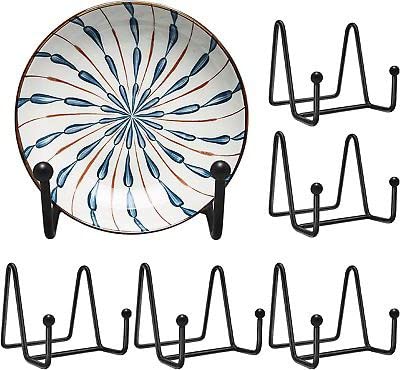 Buy Unique Lifestyle Plate Stands for Display,Black Iron Easel Plate ...