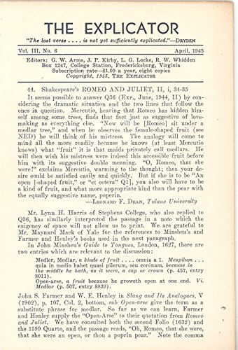 The Explicator Magazine April 1945 (Brochure): Various: Amazon.com: Books