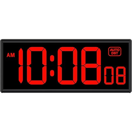 Amazon.com: Ivation Huge Large Big Oversized Digital LED Clock - Shelf ...