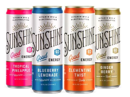 Amazon.com : Sunshine Sparkling Energy Drink Variety Pack, Vitamin B12 ...