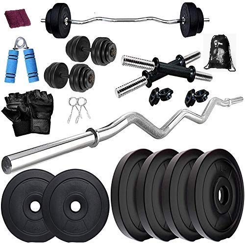 BODYFIT Home Gym Combo, Home Gym Set, Gym Equipments, (20Kg Combo ...