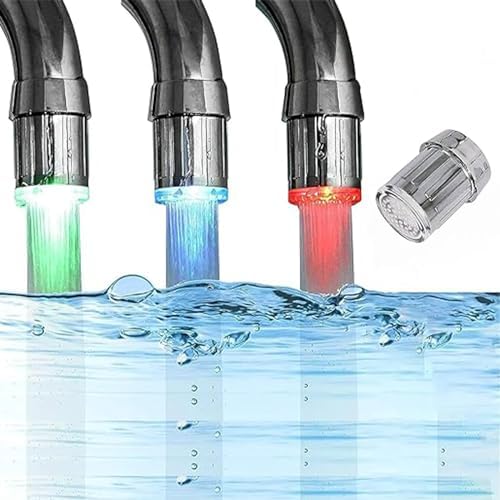 Amazon.com: 3-Color Temperature Sensitive Gradient LED Water Faucet ...