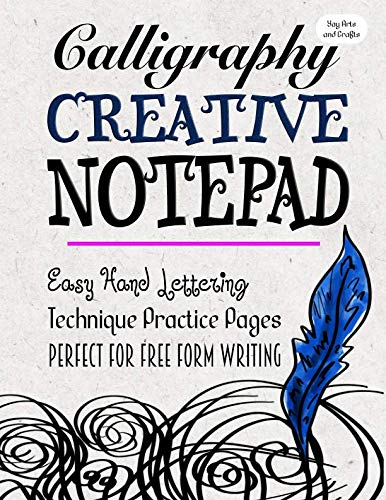 Calligraphy Creative Notepad: Easy Hand Lettering Technique Practice ...