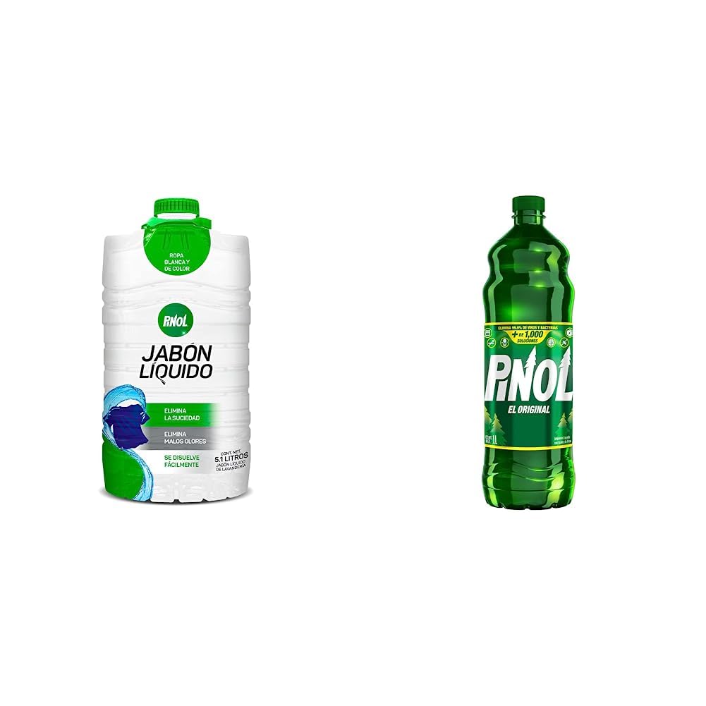 Pinol Pinol Jabón De Barra Líquido Ropa Blanca Y De Color 5.1 L, color ...