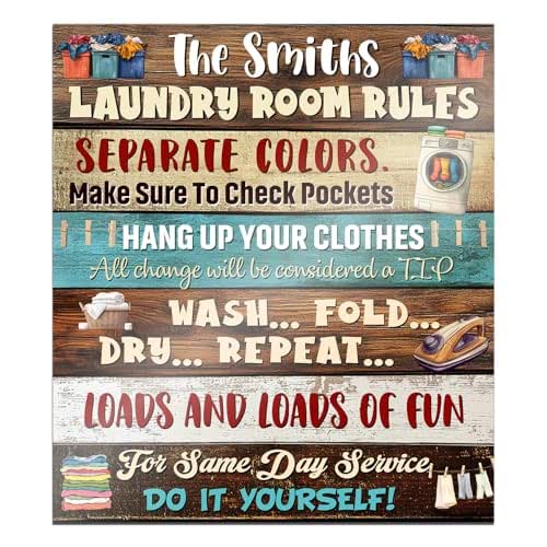 Amazon.com: Personalized Washer Dryer Magnets, Laundry Magnetic Washing ...