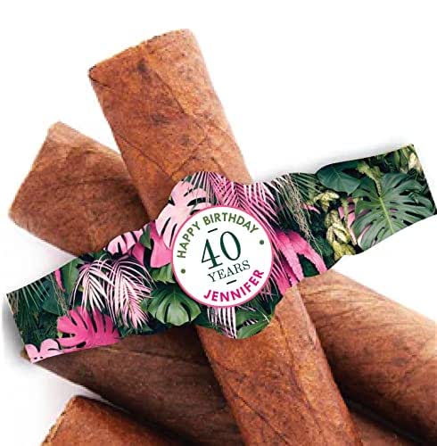Amazon.com: Tropical Cigar Labels, Set of 16, Happy Birthday Decor ...