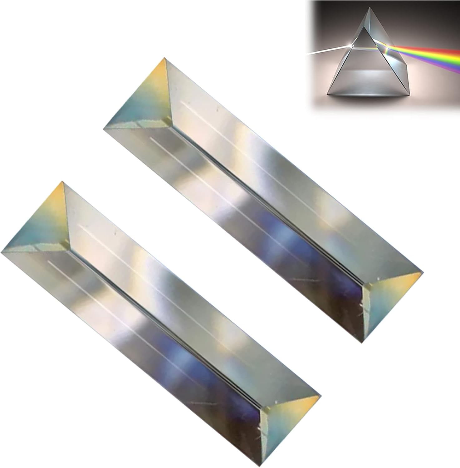 Prismi Ottici,Prisma Triangolare,Prismi,2 pezzi,Prisma Triangolare di ...