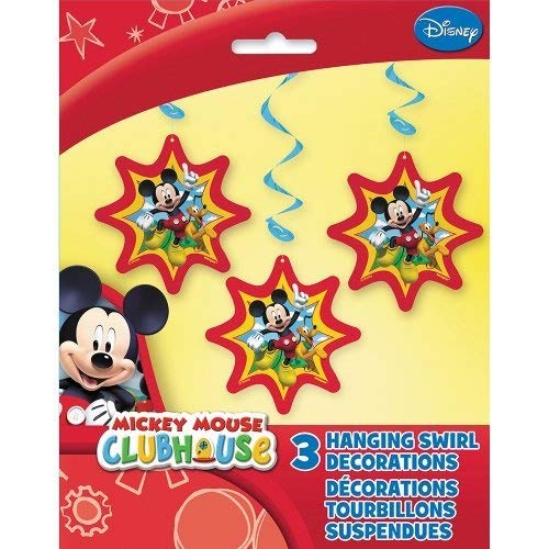 Amazon.com: Mickey Mouse Mickey Mouse Hanging Decorations, 3 Count ...