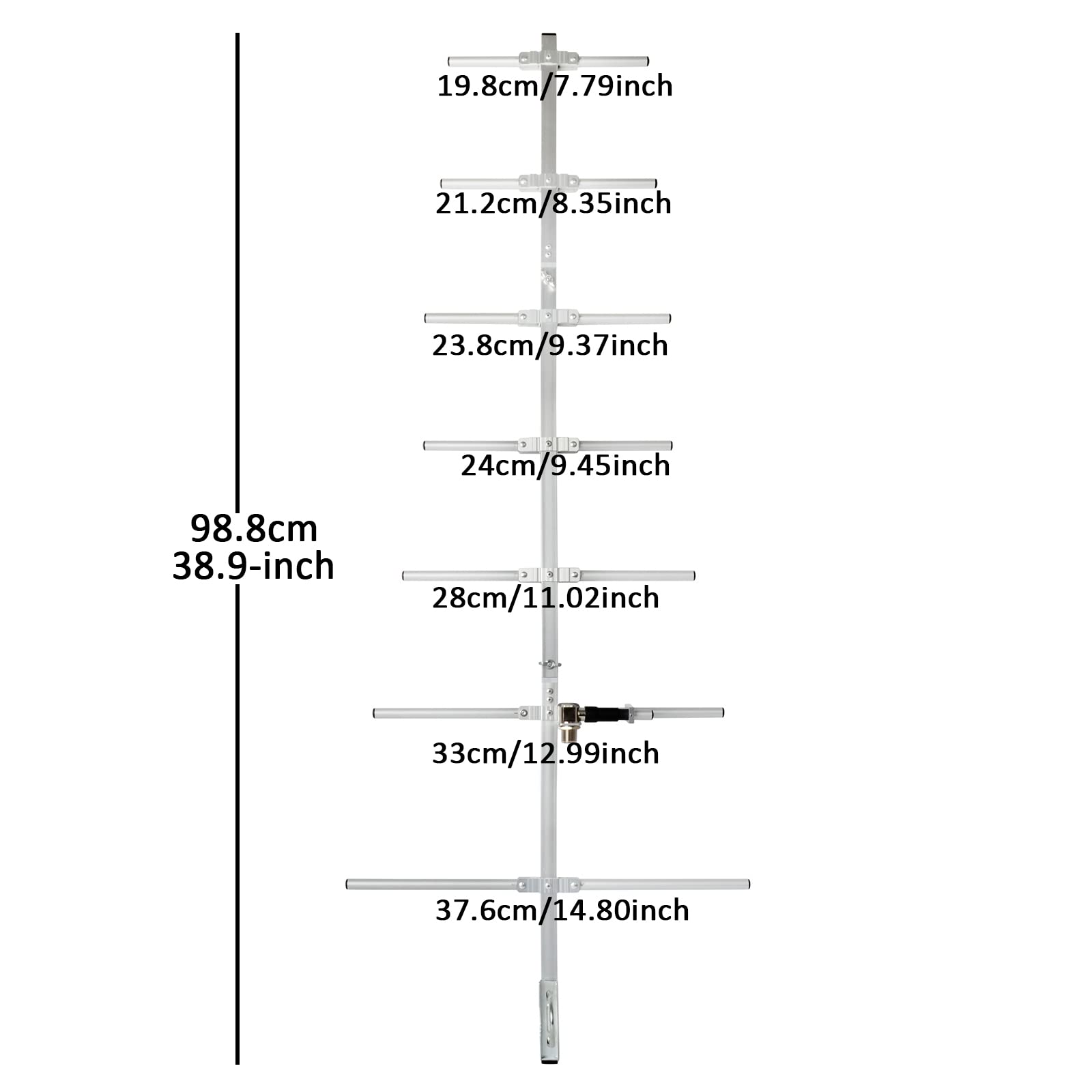 Snapklik.com : HYS UHF Yagi HT Antenna, 100W 7 Element Beam 70 Cm ...