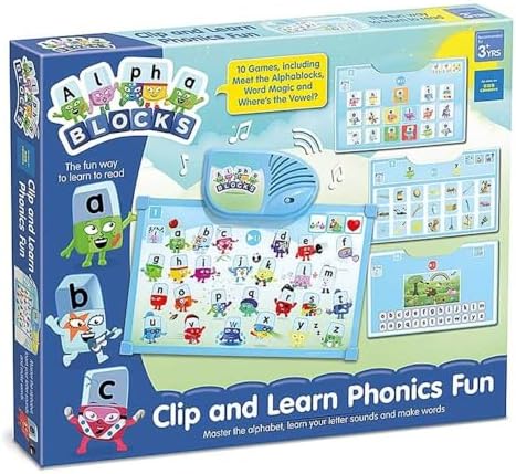 ALPHABLOCKS Clip & Learn Phonics Fun Toy - Interactive Alphabet ...