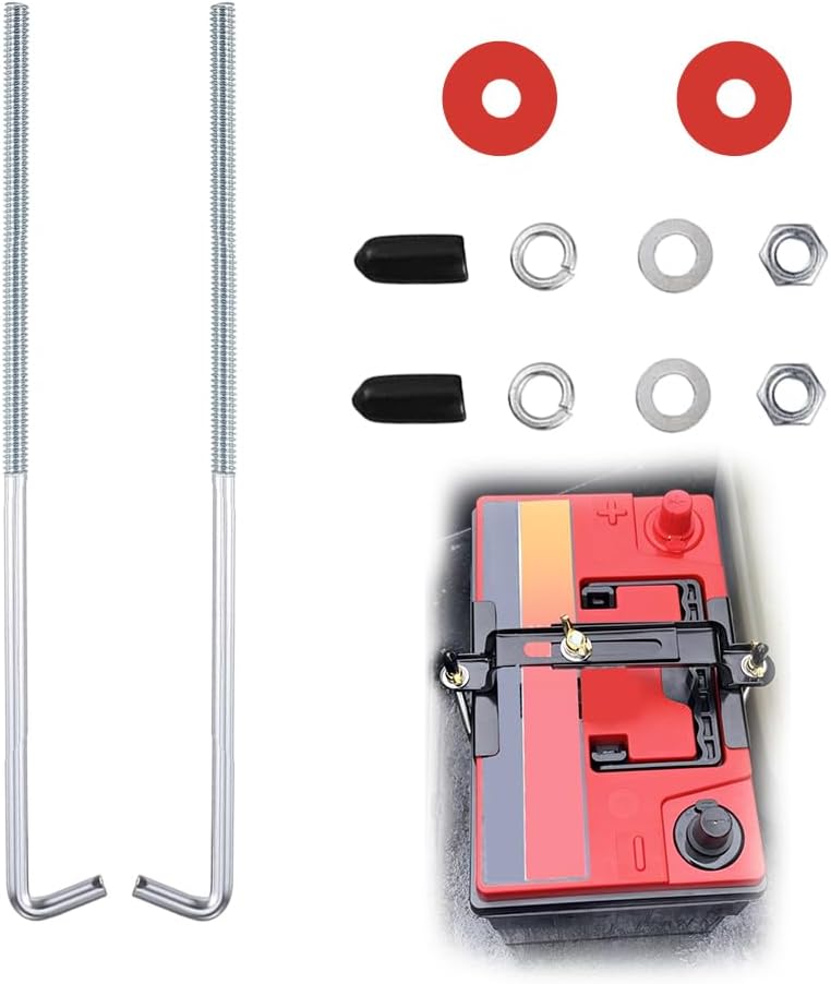 Amazon.com: 10" 304 Stainless Steel Car Battery Hold Down Bolt Kit ...