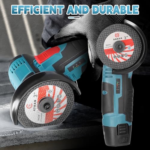 Mini Angle Grinder, 12V Cordless Angle Grinder with 2 x 2000mAh ...