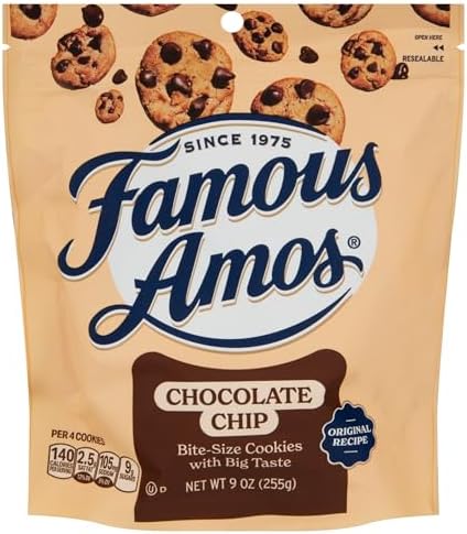 Amazon.com: Famous Amos Original Recipe Chocolate Chip Bite-Size ...