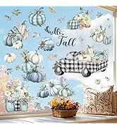 Amazon.com: decalmile Thanksgiving Autumn Pumpkin Truck Double Sided ...