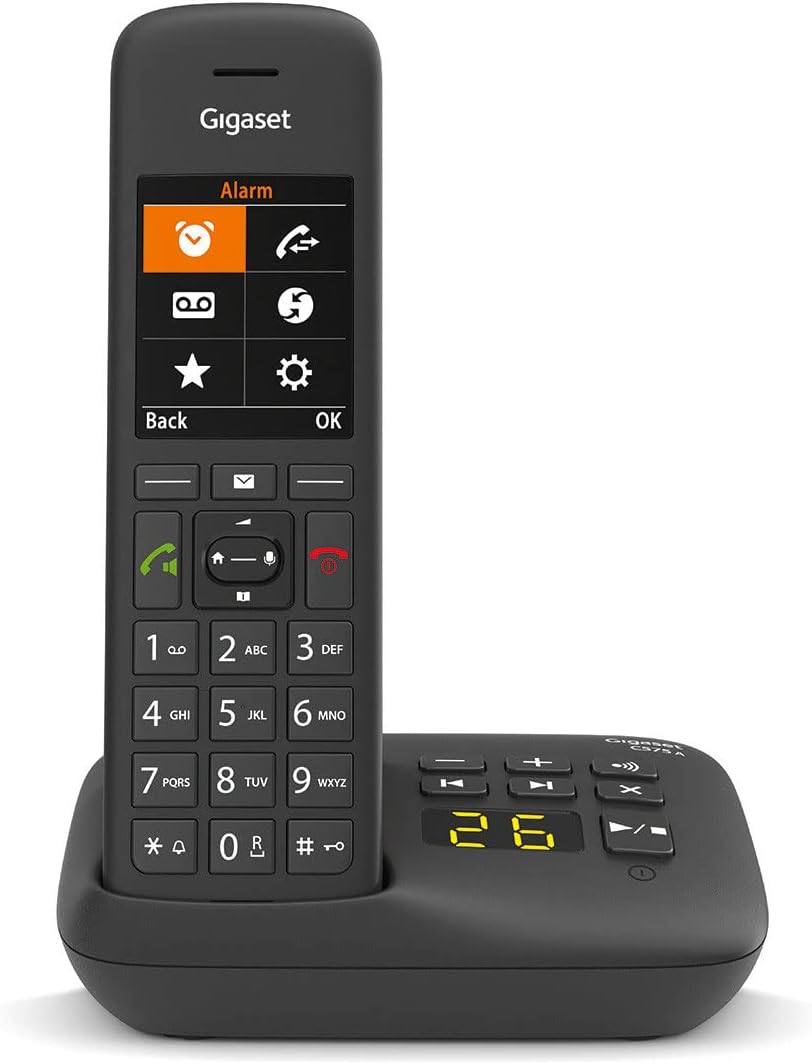 Gigaset Premium C575A Cordless Phone, Twin Handset with Answer Machine ...