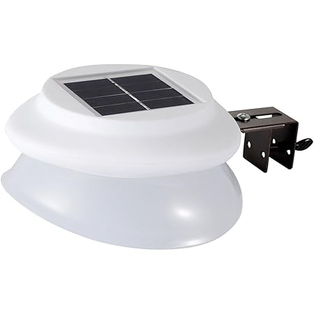 Solar Gutter Lights, Super Bright 9 LED Waterproof Wireless Security ...