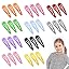 30pcs Color Hair Clips 2 Inch Snap Hair Clips Non-Slip Metal Hair Clip ...
