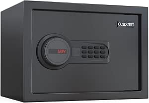 GOLDENKEY Cabinet Safe Box - Digital Small Safe Fixable Electronic Safe ...