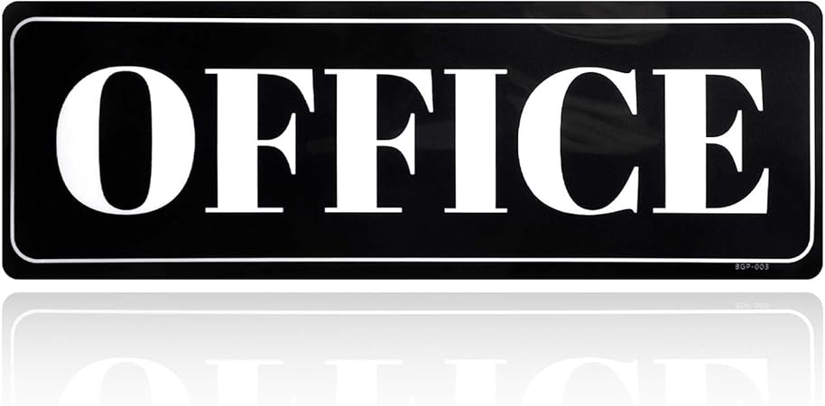 Ymapinc Office Door Sign, Self-Adhesive Waterproof and Fade-Resistant ...