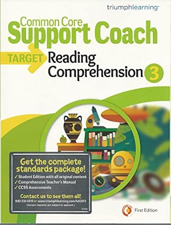 Common Core Support Coach Target Reading Comprehension 3: Amazon.co.uk ...