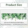 GORGECRAFT 116x38cm Tropical Plant Leaves Window Decals Large Green ...