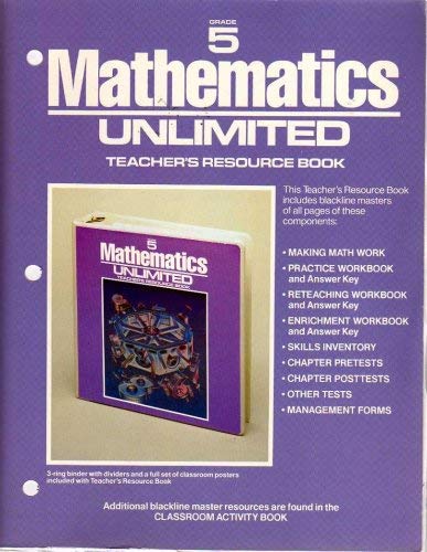 Mathematics Unlimited Teachers Resource Book Grade 5 8726