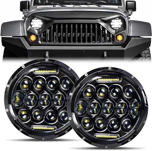 Amazon.com: 7 Inch Round LED Headlight, DOT Approved H6024 Hi/Lo Beam ...