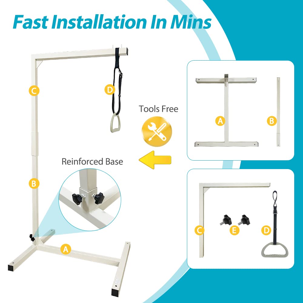Trapeze Bar for Bed Mobility Aids Transfer Handle Bed Rail Handicap ...