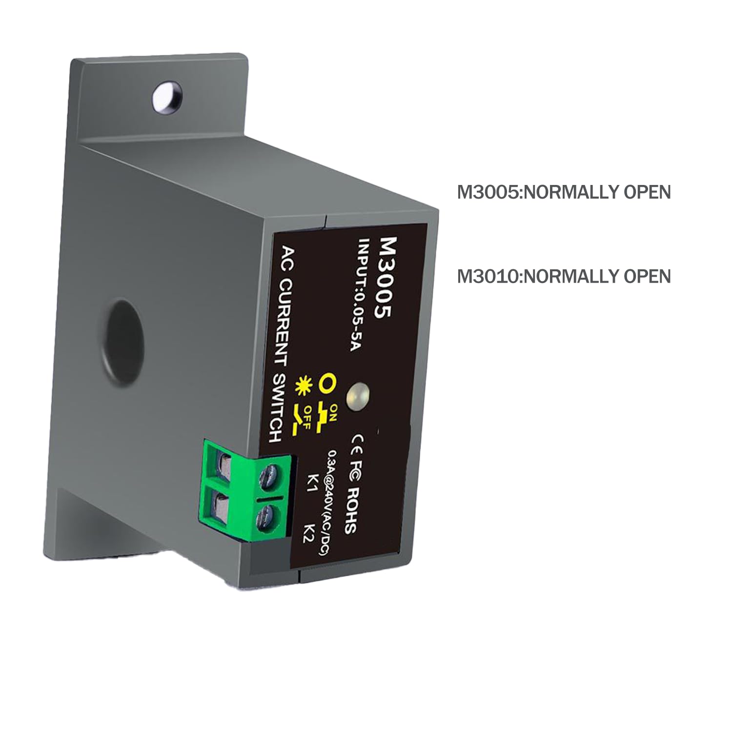 Current Sensors With Relay Din Rail Mount