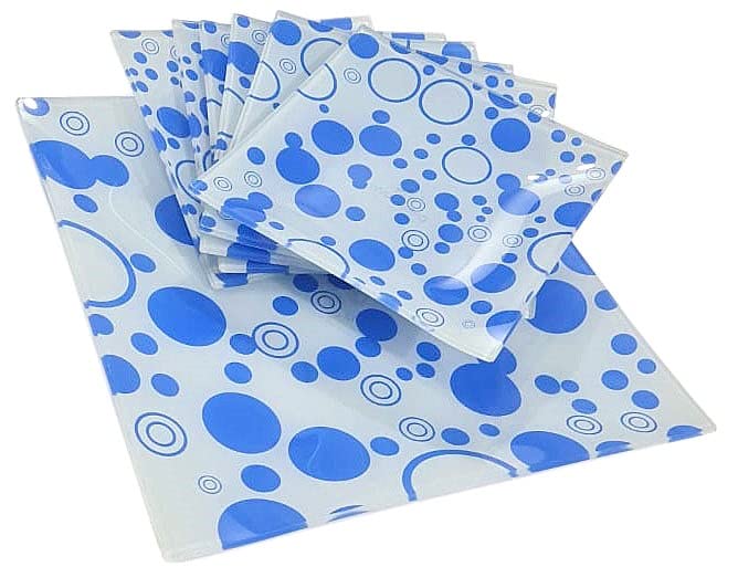 Buy HALO NATION® Decorative Tempered Glass Snack Plate, Scratch & Fall ...