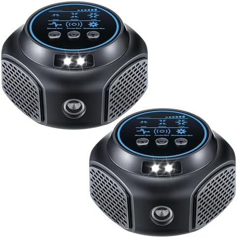 Amazon.com: 2Pack 360° Rodent Repellent Ultrasonic Plug in, 4 Modes ...