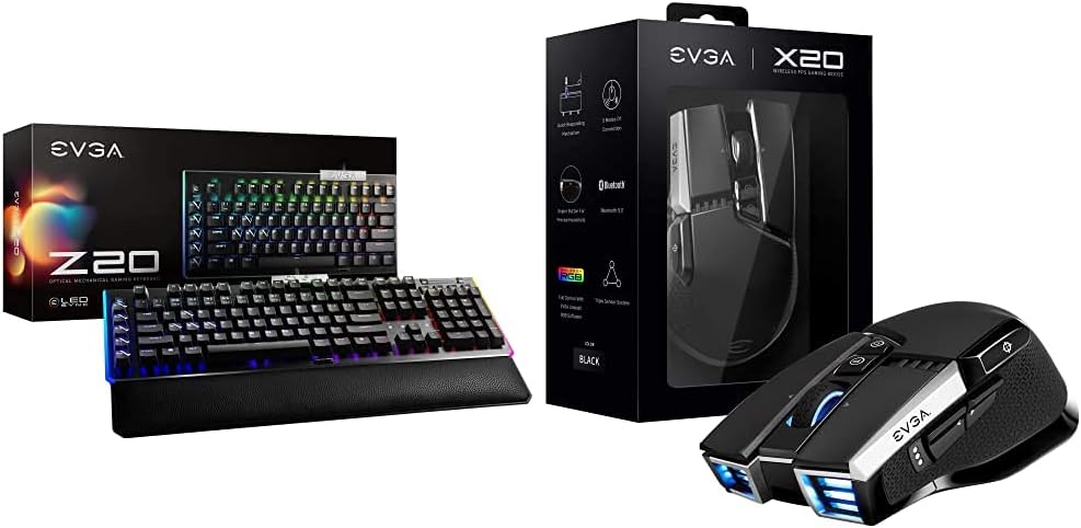 Amazon.com: EVGA Z20 RGB Optical Mechanical Gaming Keyboard X20 Gaming ...
