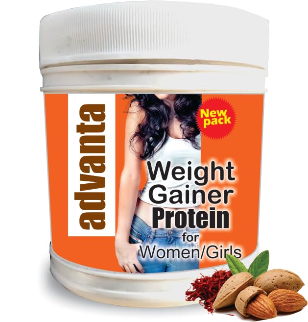 Advanta Women Weight & Mass Gainer Protein Powder – 500 g Kesar Badam ...