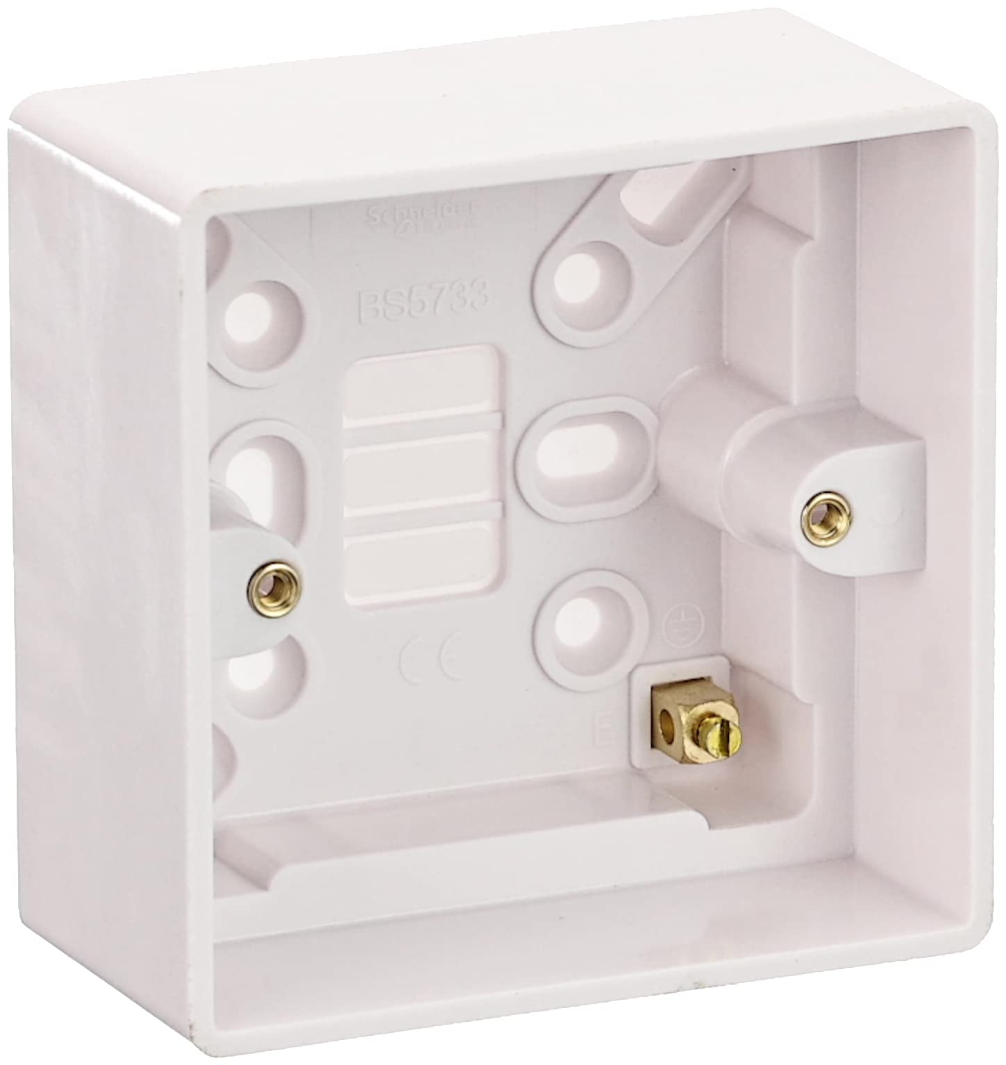 Schneider Electric Ultimate White Moulded - Single Surface Pattress, 47 ...