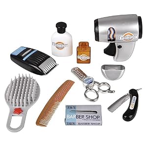 Barber Supplies Pretend Play Set - Forest & Twelfth Barber Equipment ...