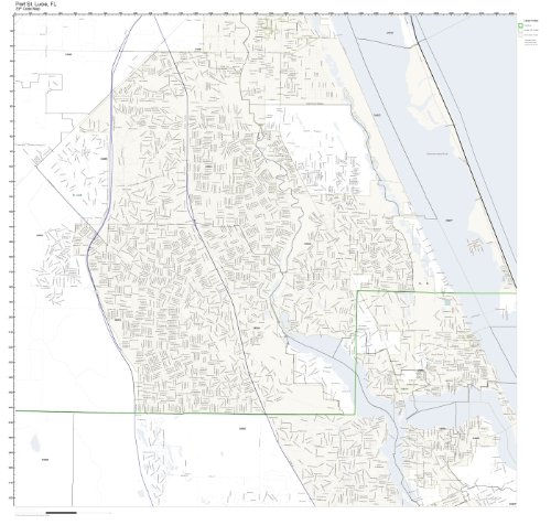 ZIP Code Wall Map of Port St. Lucie, FL ZIP Code Map Laminated: Amazon ...