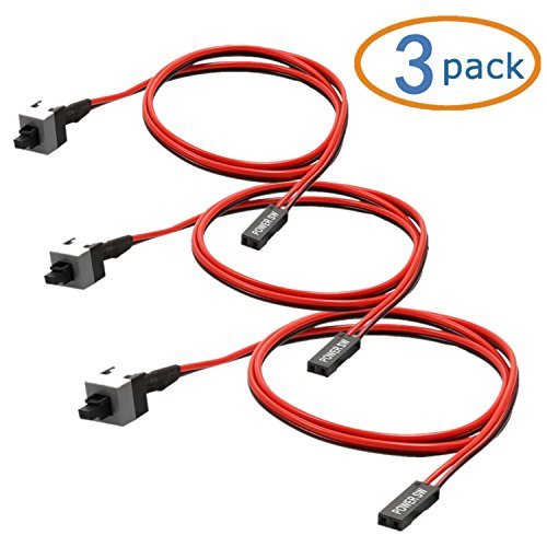 Amazon.com: SoundOriginal 2 Pin SW PC Case Power Push Button Cable ATX ...