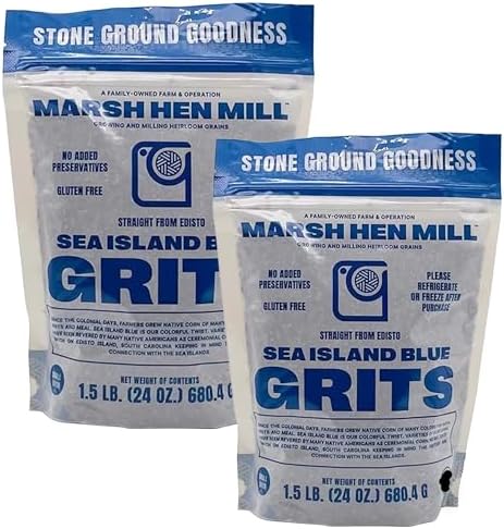 Amazon.com: Marsh Hen Mill Sea Island Blue Grits | Stone Ground Grits ...