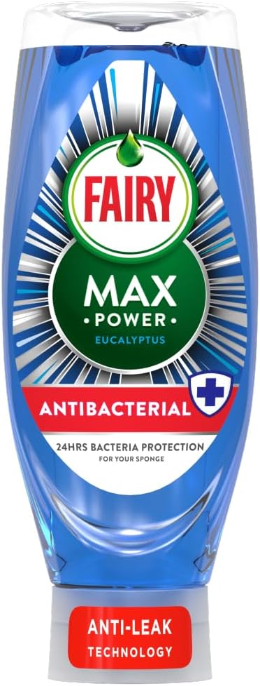 Amazon.com: Fairy Max Power Washing Up Liquid Antibacterial 660ML, Easy ...