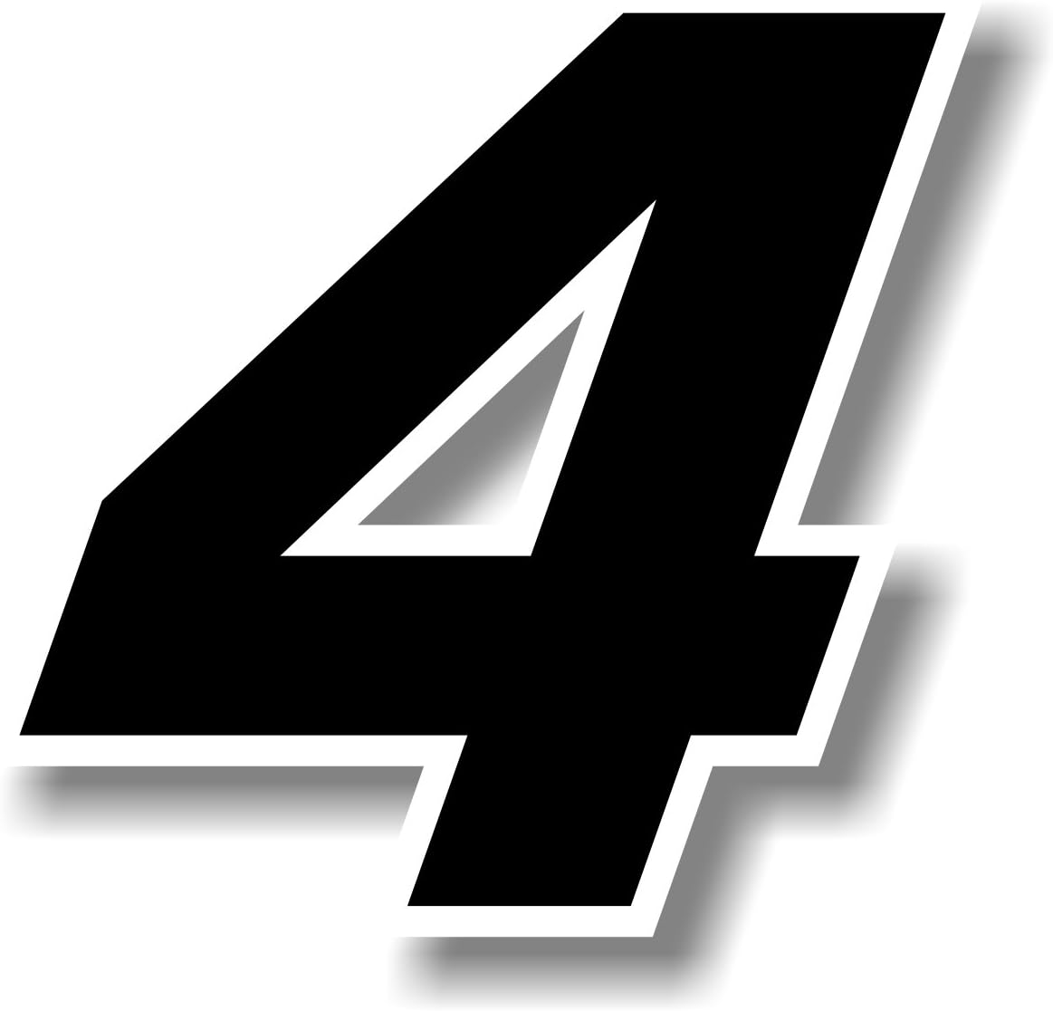 Amazon.com: Vinyl sticker/decal Black (White outline), square font ...