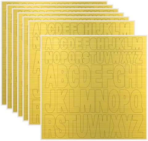 Amazon.com: Starboling Letter Stickers,2 Inch+1 Inch Gold Alphabet ...