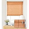 Amazon.com: LazBlinds No Tools No Drill Cordless Bamboo Roman Shades ...
